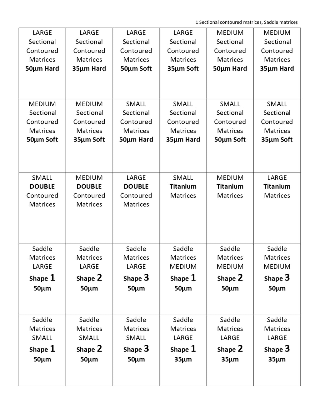 Tashmed | TorVM - Worlds Largest Selection Of Dental Matrices