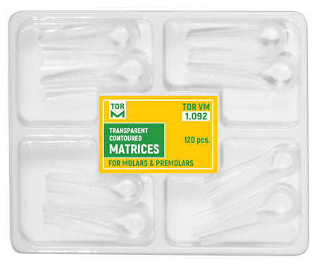 Kit of Premolar and Molar Transparent Contoured Matrices 120pcs — Tashmed