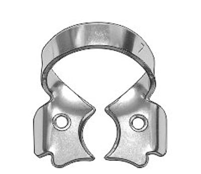 Clamp 7 (Winged Clamp with Flat Horizontal "Jaws", for Large Molars wi ...