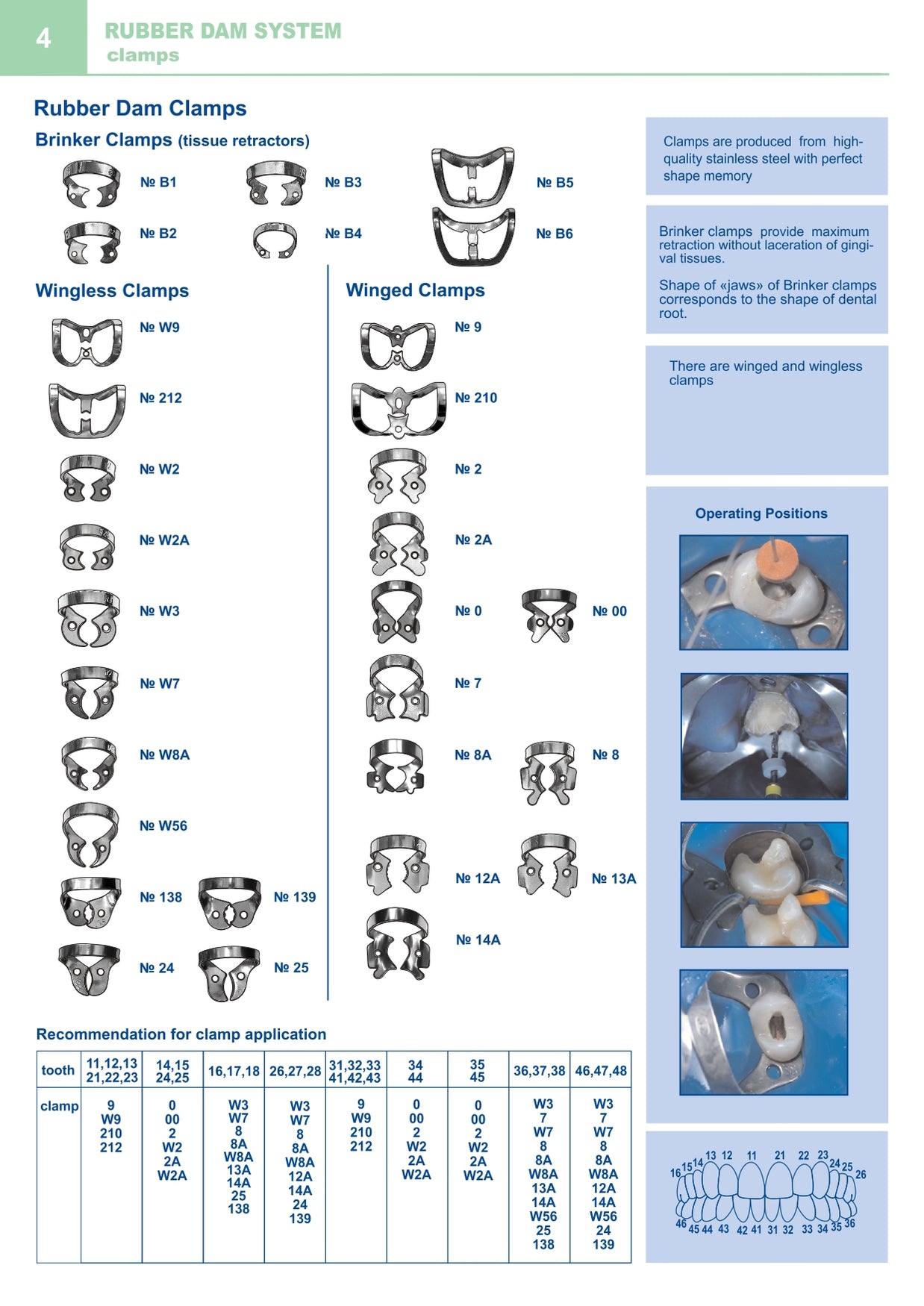 Clamp 8A (with Rigid Angular "Jaws", for Upper and Lower Molars with A ...